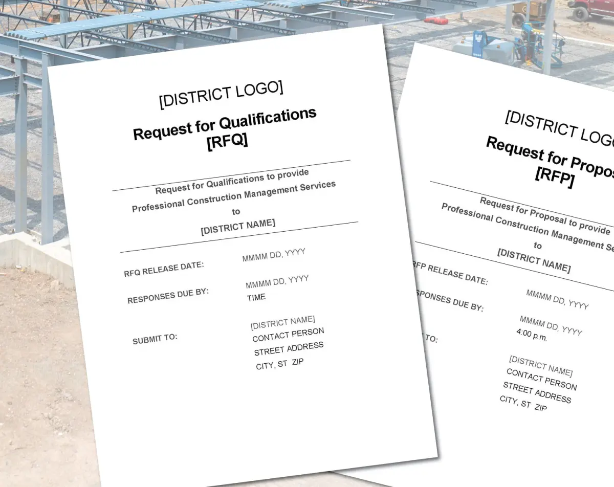 Sample Rfp Templates Campus Construction Management Group Inc